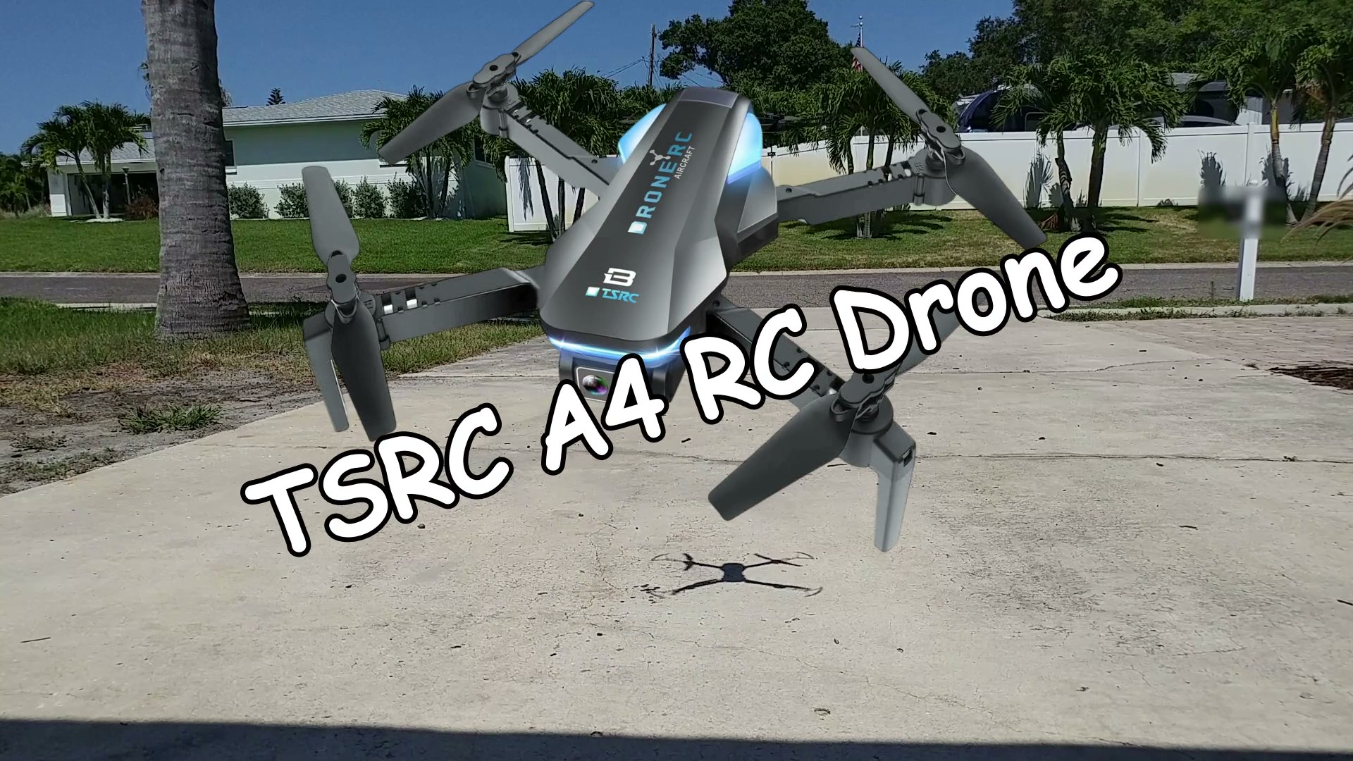 Watch TSRC A4 RC Drone 1080P Video, Foldable, Free App on Amazon Live