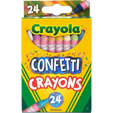 Amazon.com: 24 ct. Confetti Crayons : Toys & Games