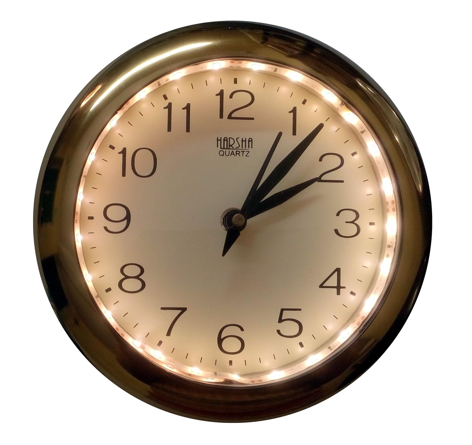 Buy PKE LED Analog Clock - Small 17x17x4 CM Online at Low Prices in ...