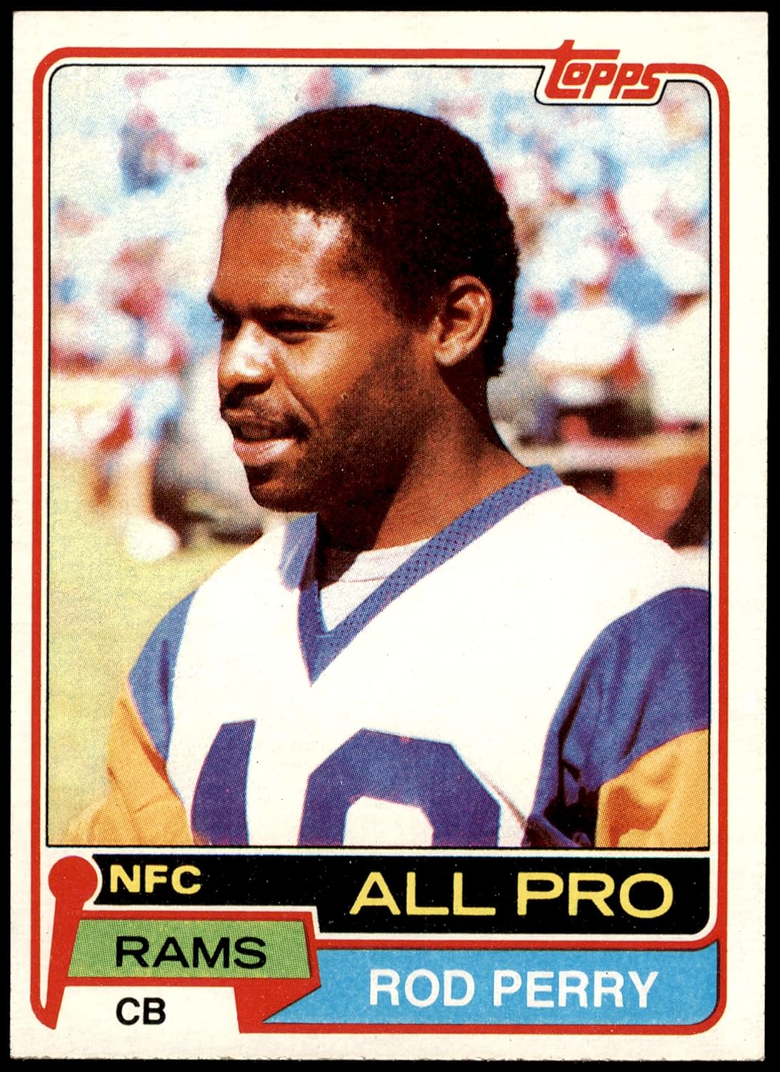 Amazon.com: 1981 Topps # 340 Rod Perry Los Angeles Rams (Football Card ...