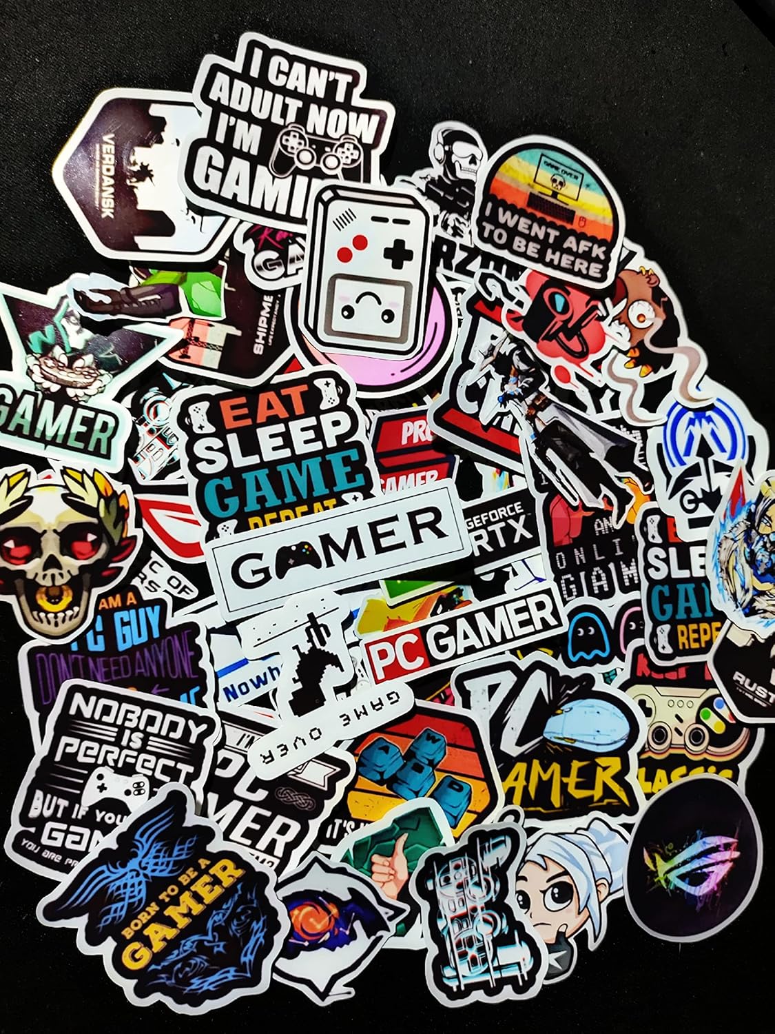 Sticker Fever 3M Vinyl 50 Gaming Stickers for Hardcore Gamers / PUBG ...