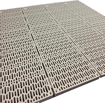 Grizzly Dock 4-Piece Resin Decking Panels - 1' x 4' UV-Resistant Flow ...