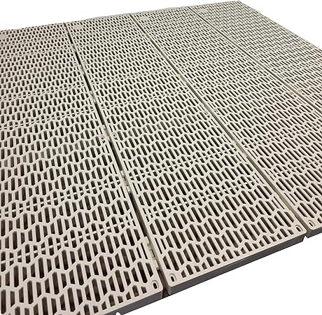 Grizzly Dock 4-Piece Resin Decking Panels - 1' x 4' UV-Resistant Flow ...