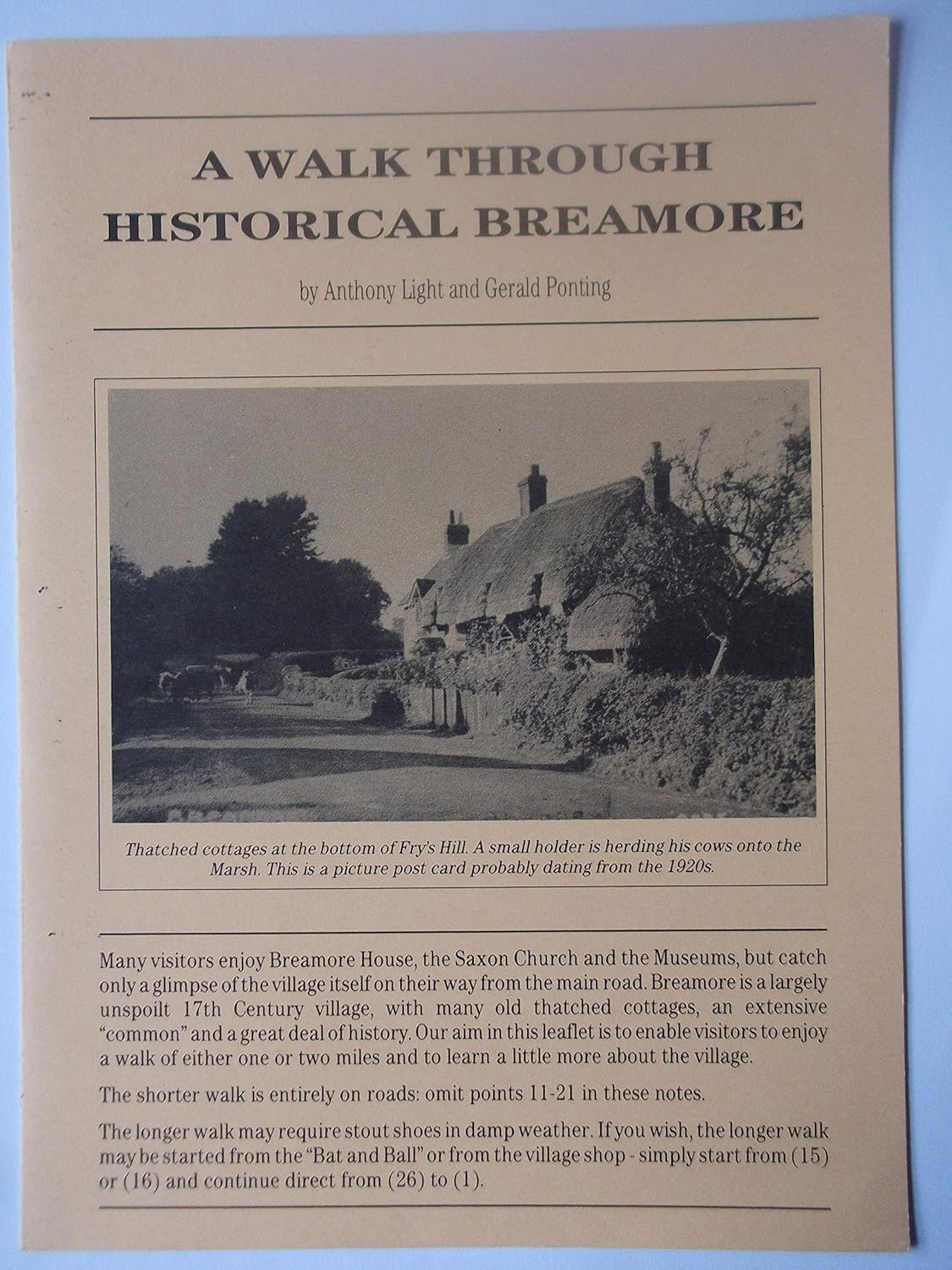 A Walk Through Historical Breamore: Light, Anthony, Ponting, Gerald ...