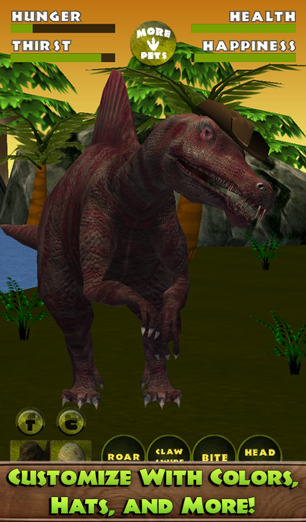 Virtual Pet Dinosaur: Spinosaurus - App on Amazon Appstore