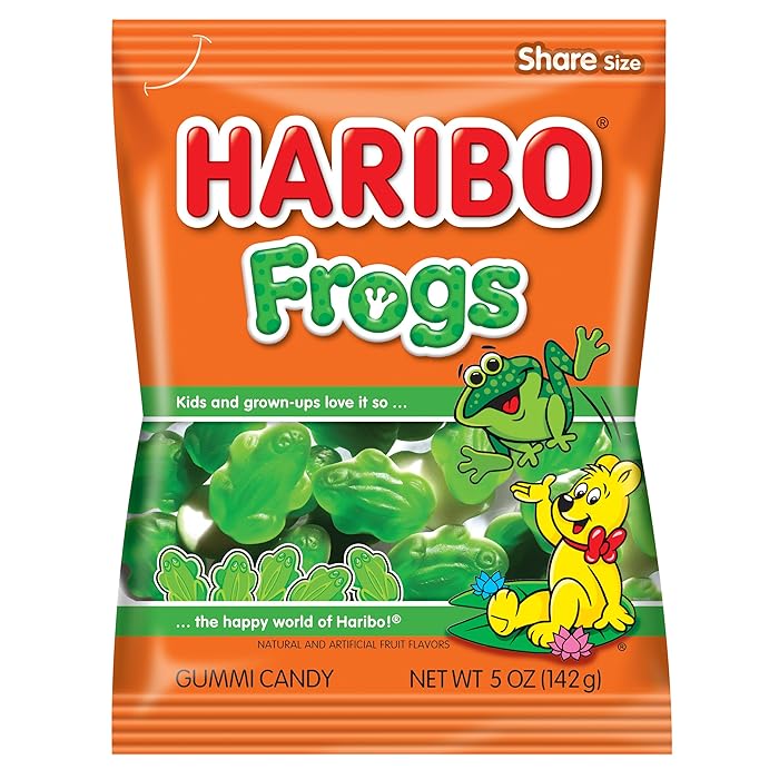 Buy Haribo Gummi Candy, Frogs, 5 oz. Bag (Pack of 12), CLEAR Haribo ...
