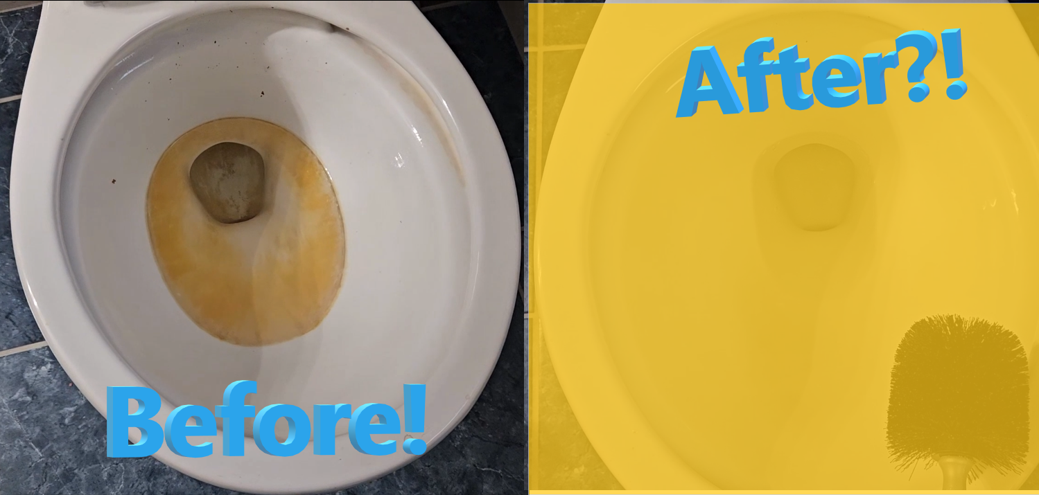 Watch A real before/after of our NASTY toilet with Lysol Cleaner on ...