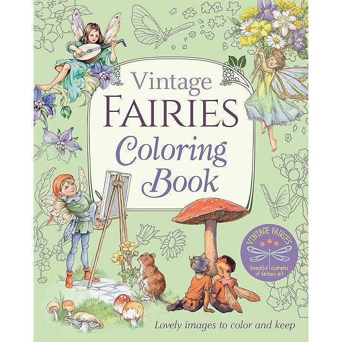 Buy Vintage Fairies Coloring Book: Lovely Images to Color and Keep: 2 ...