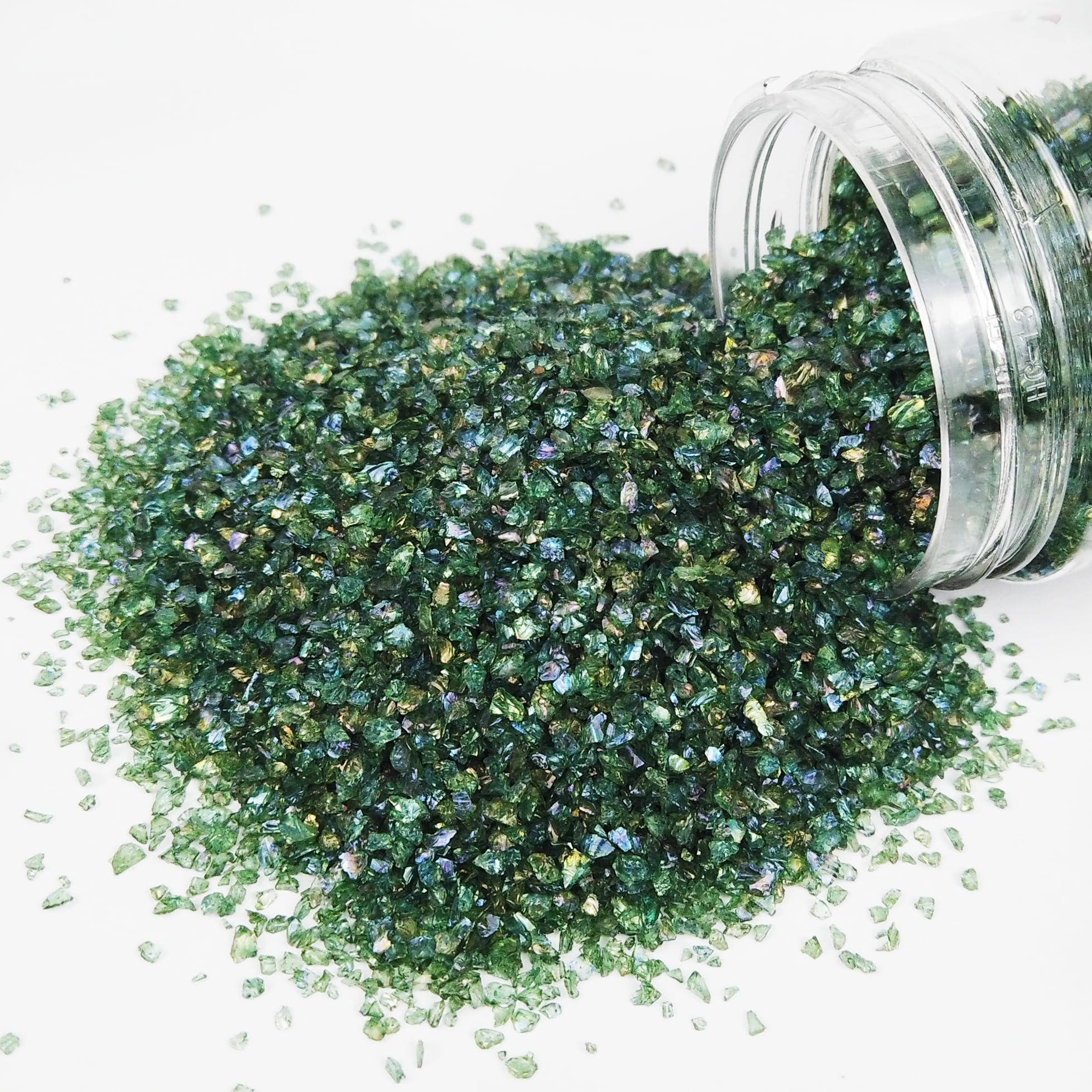 Amazon.com: TWINKLING Colorful Crushed Glass Glitter, Broken Glass ...