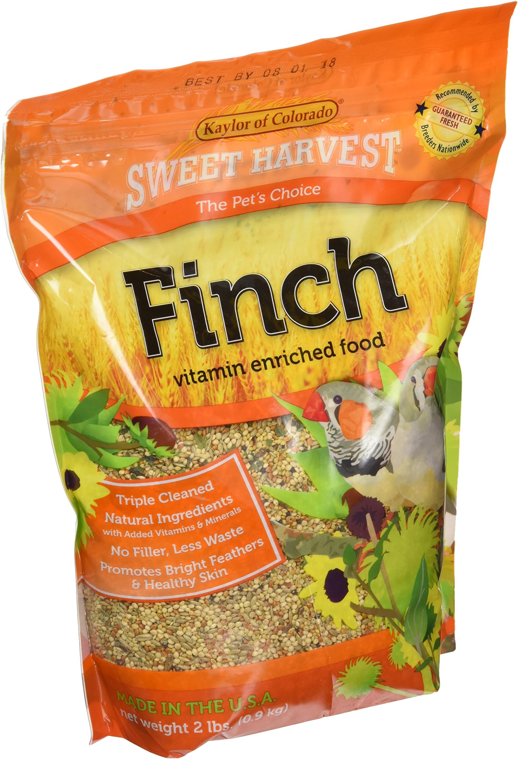 Amazon.com : Sweet Harvest Vitamin Enriched Finch Food 2 LB : Pet Supplies