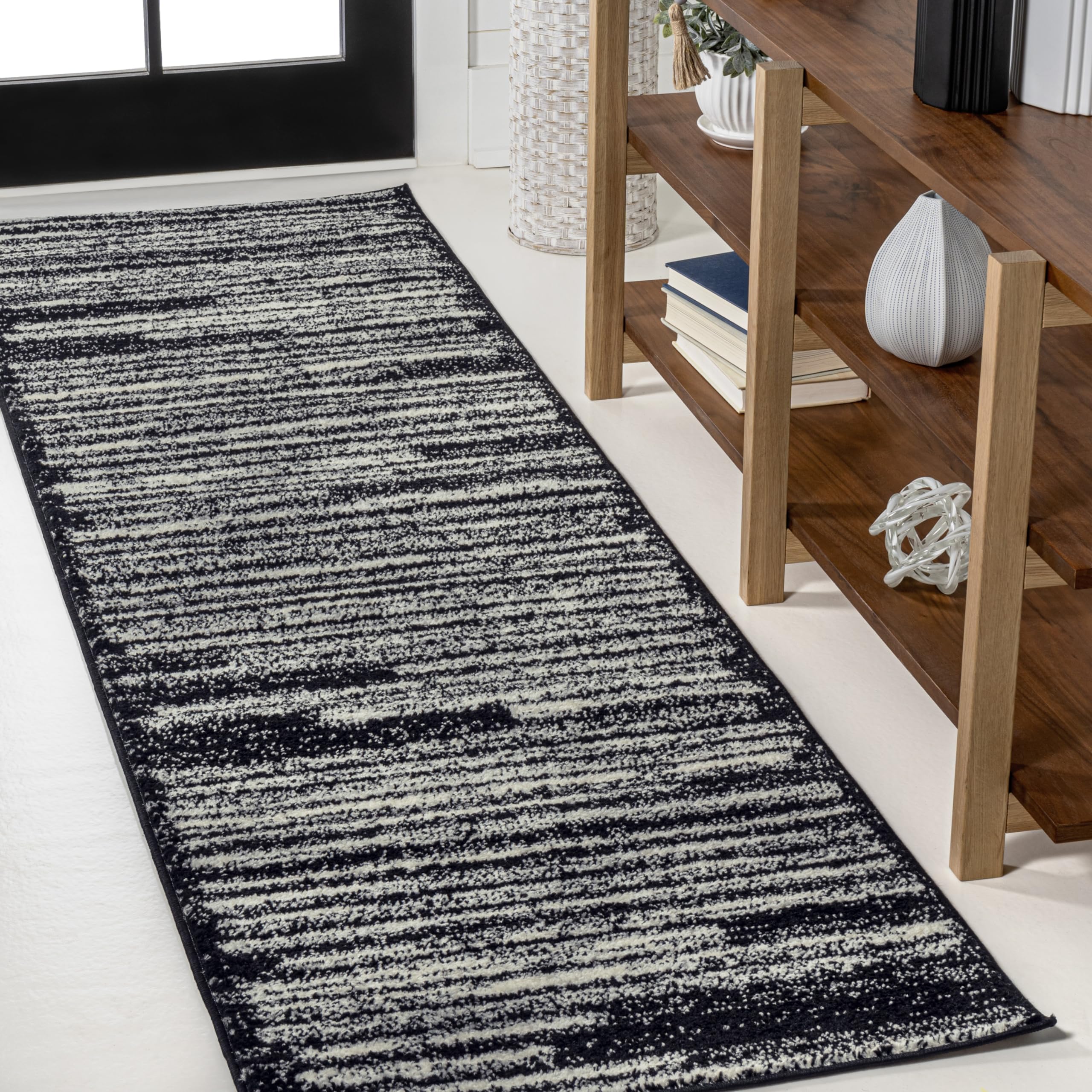 Amazon.com: JONATHAN Y MOH207F-28 Khalil Modern Berber Stripe Runner ...