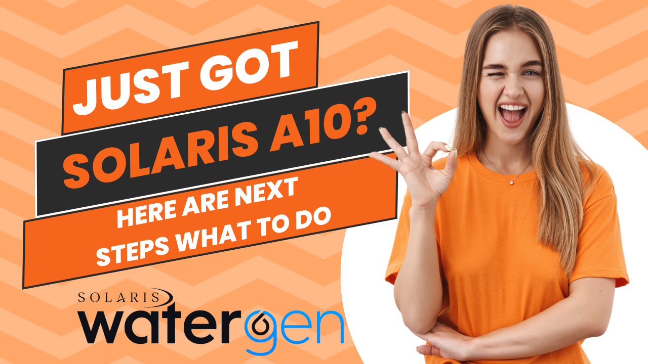 Watch Set Up of your Solaris WaterGen A10 on Amazon Live