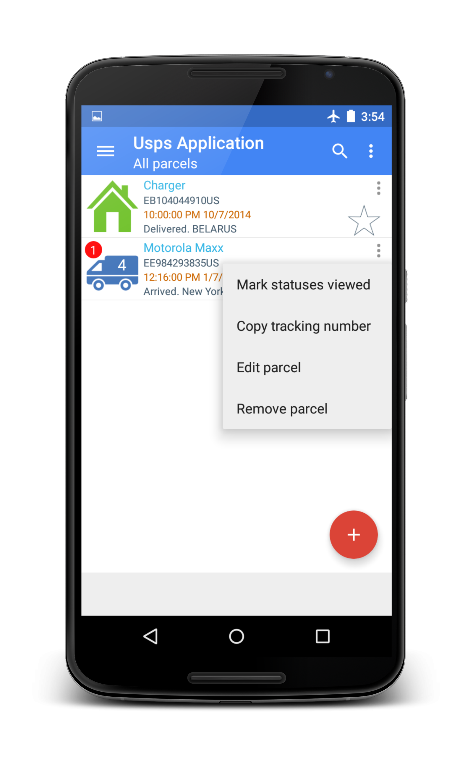 USPS auto tracking system - App on Amazon Appstore
