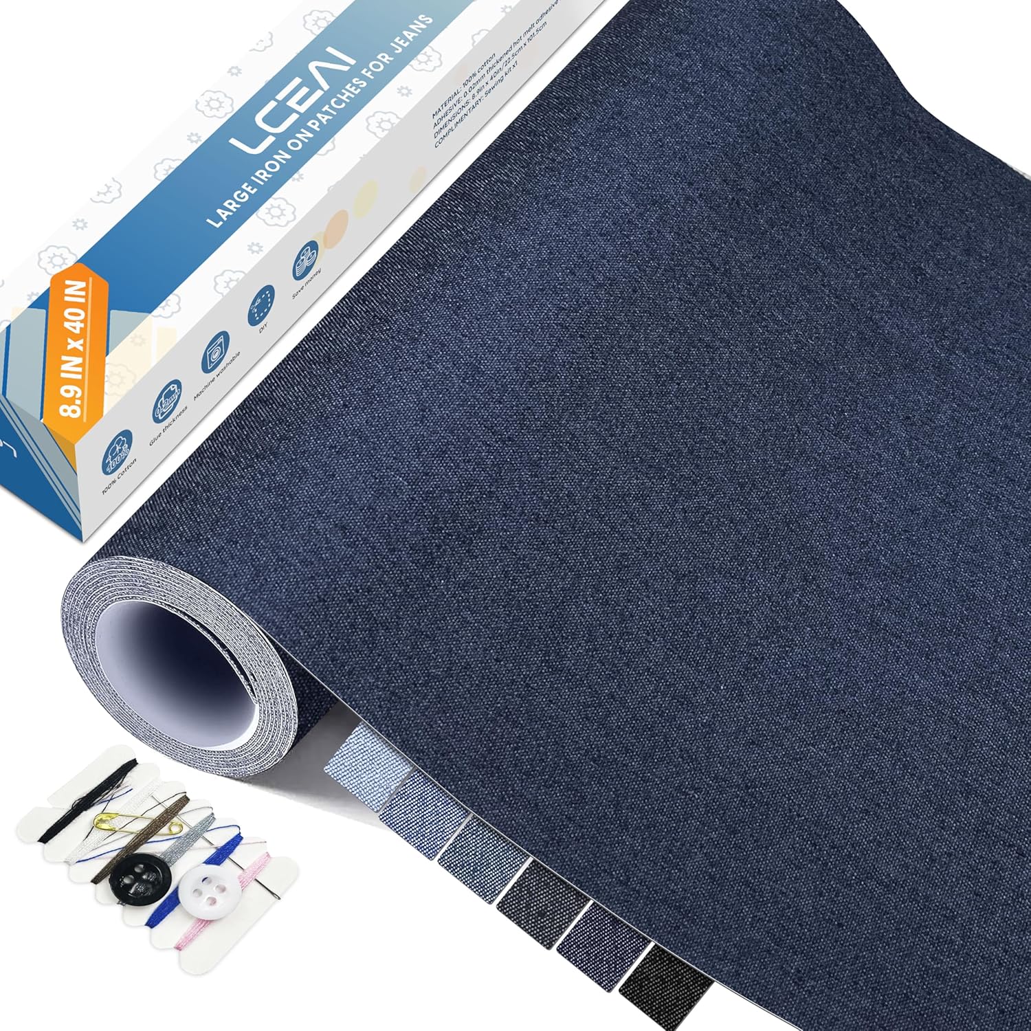 Amazon.com: Extra Large Iron-on Patches for Jeans, Use Denim Iron-On ...