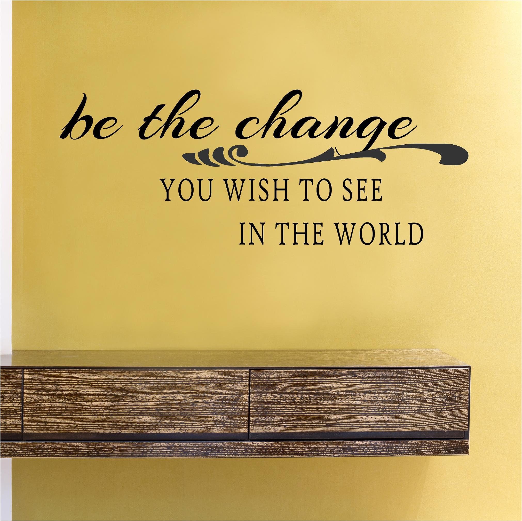 Amazon.com: Be The Change You Wish to See in The World - Gandhi Wall ...