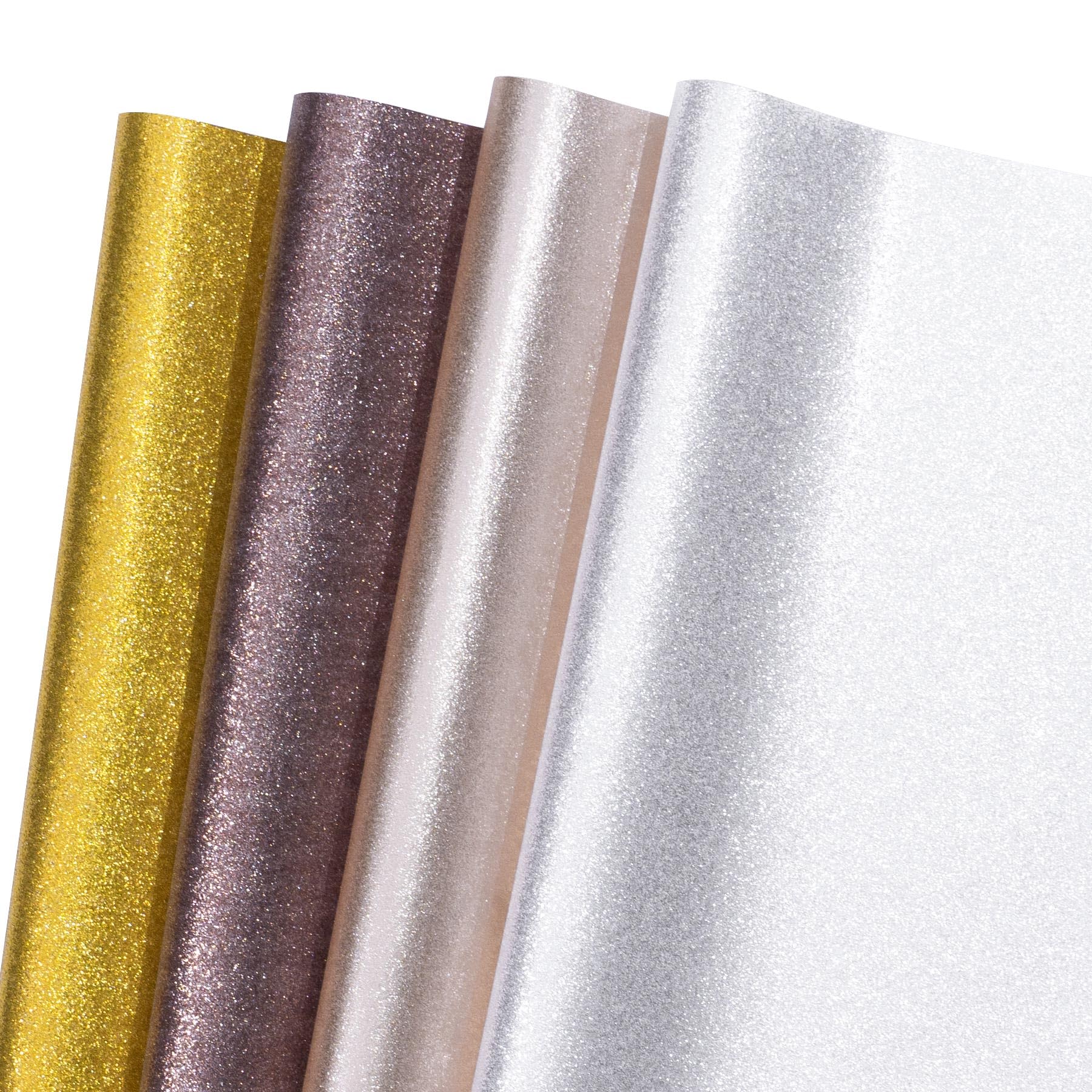 Amazon.com: Rancco Glitter Wrapping Paper- Rose Gold/Silver/Gold/Dark ...