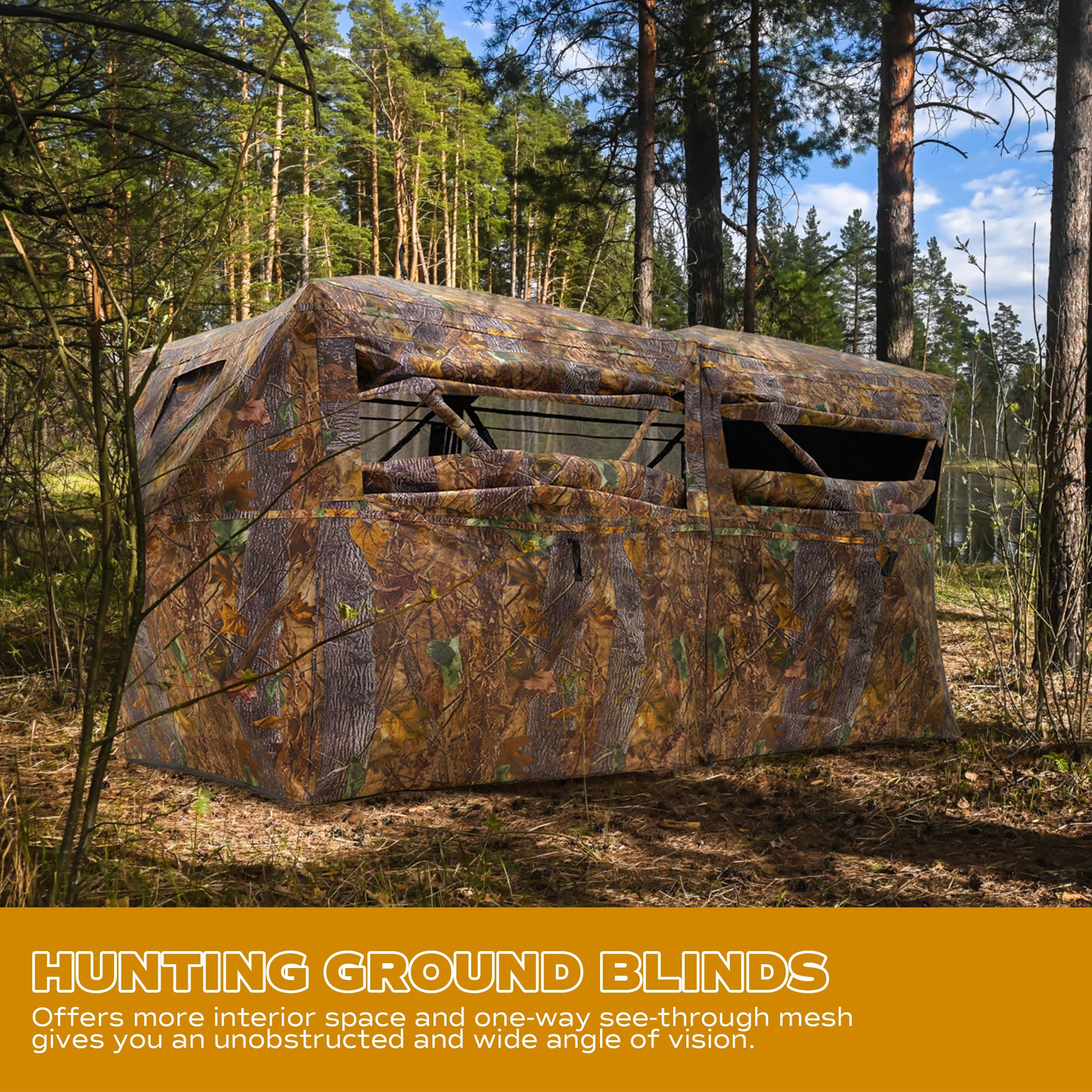 Snapklik.com : RPNB Hunting Blind, One-Way See Through Hunting Blinds ...