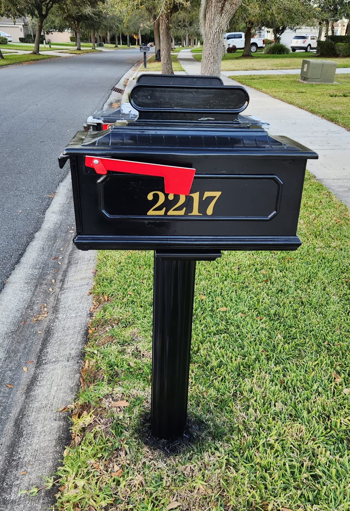Amazon.com: 2" Metallic Gold Color, Classic Style Mailbox Numbers,Lot ...