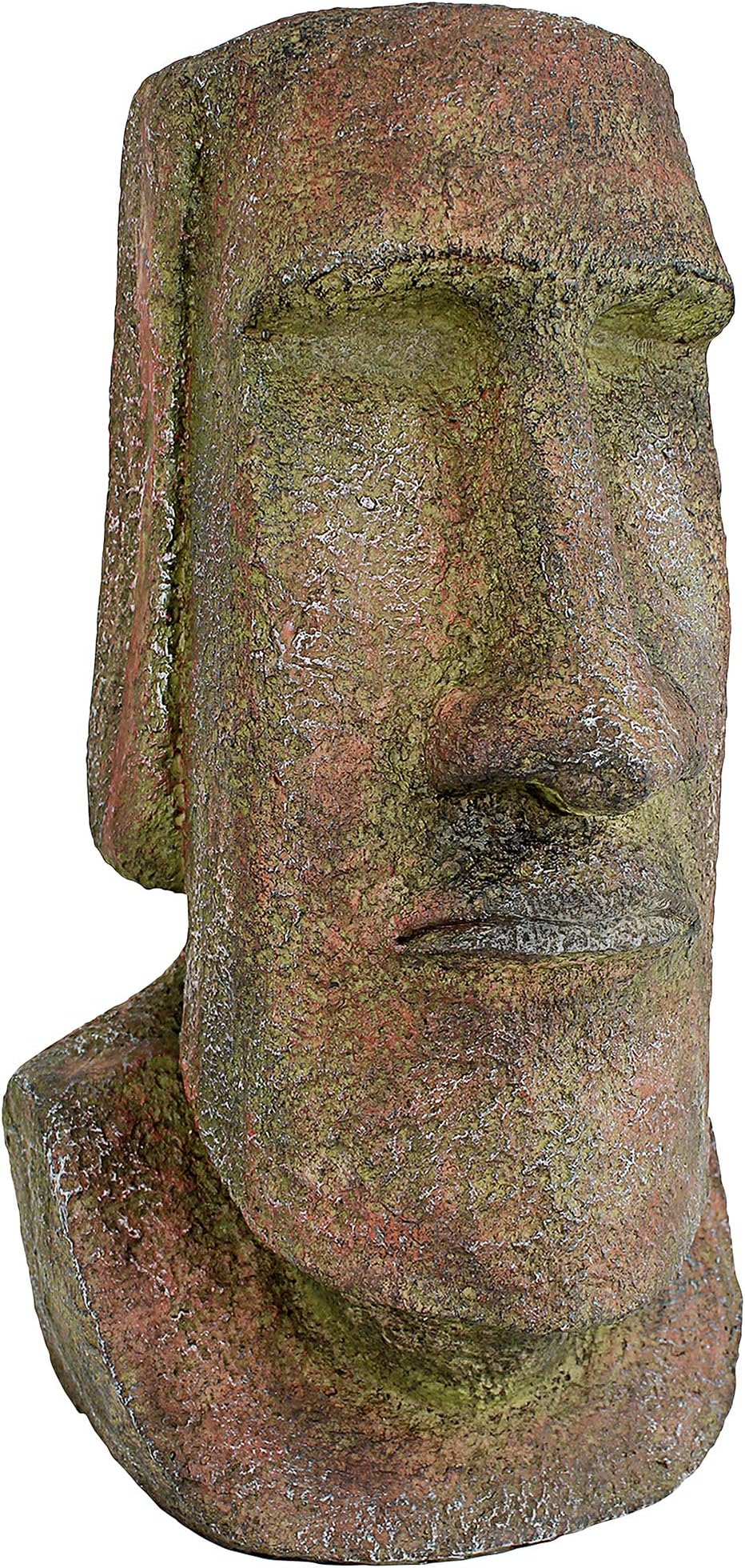 Amazon.com: Large Easter Island Head Sculpture - Moai Bust Tiki Figure ...
