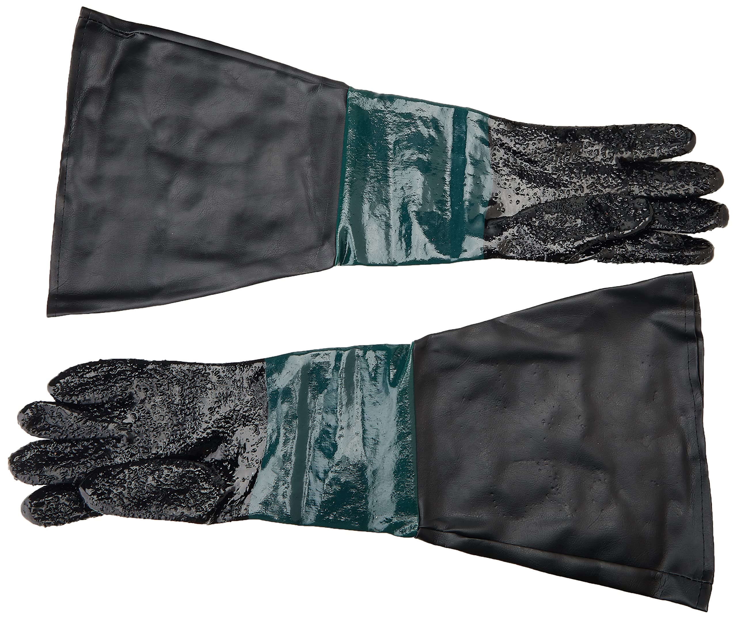 Sealey SSP41 Shot Blasting Gauntlets 585mm Cuffed Pair , Black : Amazon ...