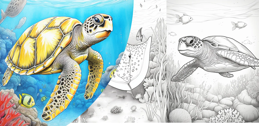 Realistic Ocean Animals Coloring Pages Chibis 305,599 Animals Coloring