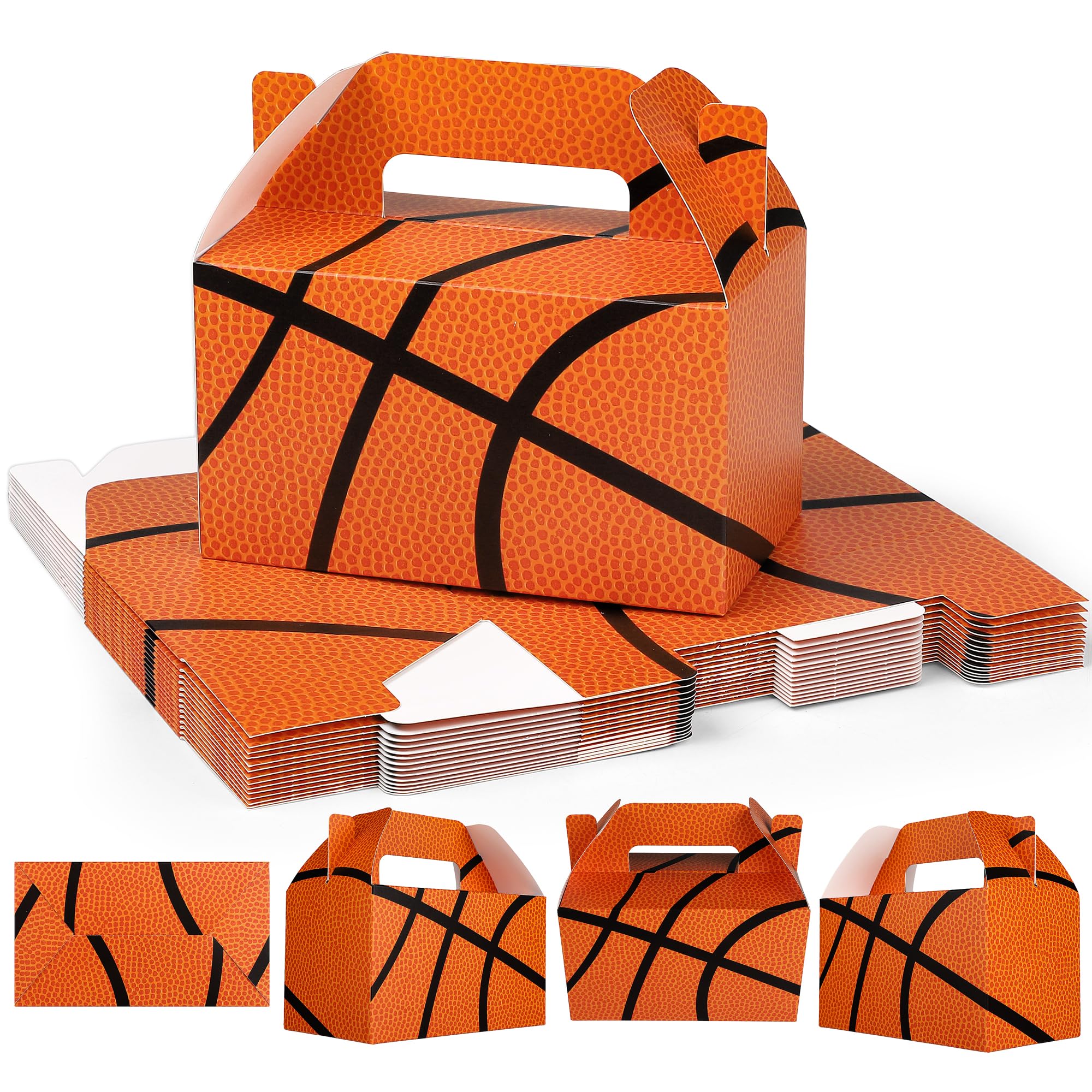 Amazon.com: Aodaer 16 Pack Paper Basketball Treat Boxes for Team 6.2 x ...