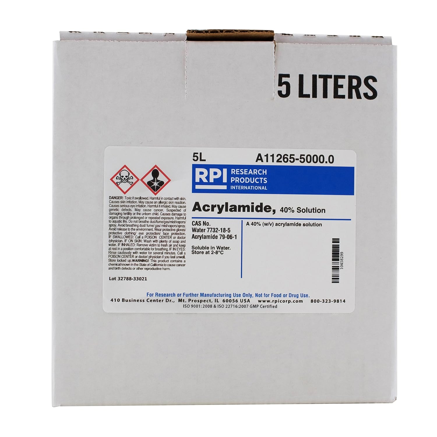Acrylamide, 40% Solution, 5 Liters: Amazon.com: Industrial & Scientific