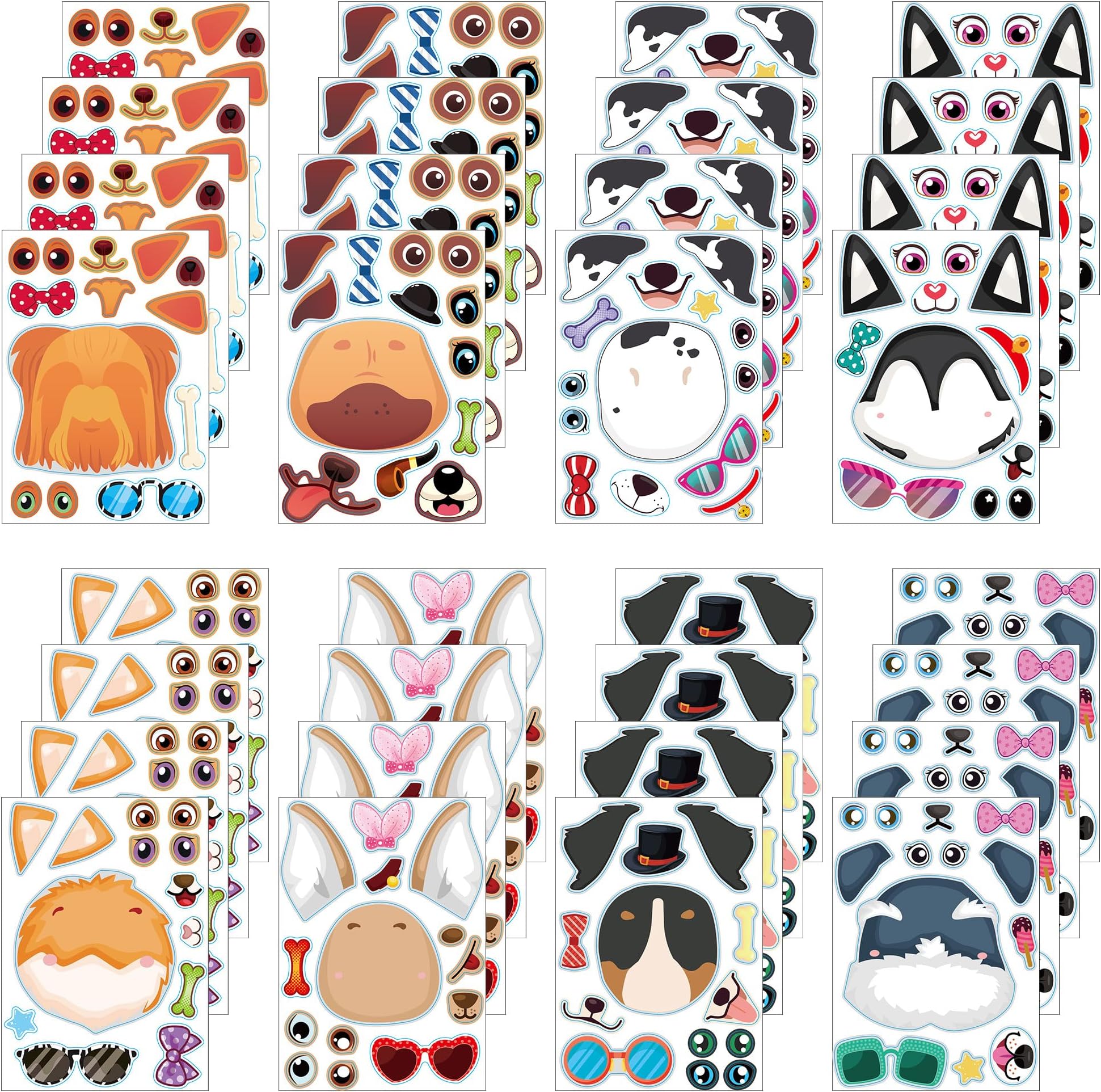 Amazon.com: Make a Face Sticker Books Set for Girls Kids Toddlers - 3 ...