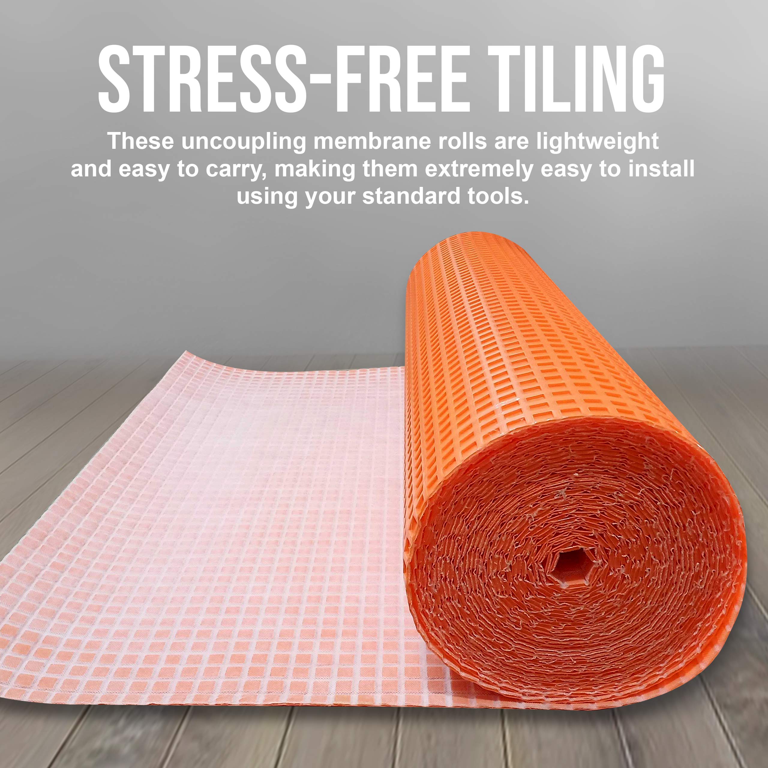 Uncoupling Membrane 1 8 Inch Thick 3 3 Ft X 53 5 Ft 175 Square Feet