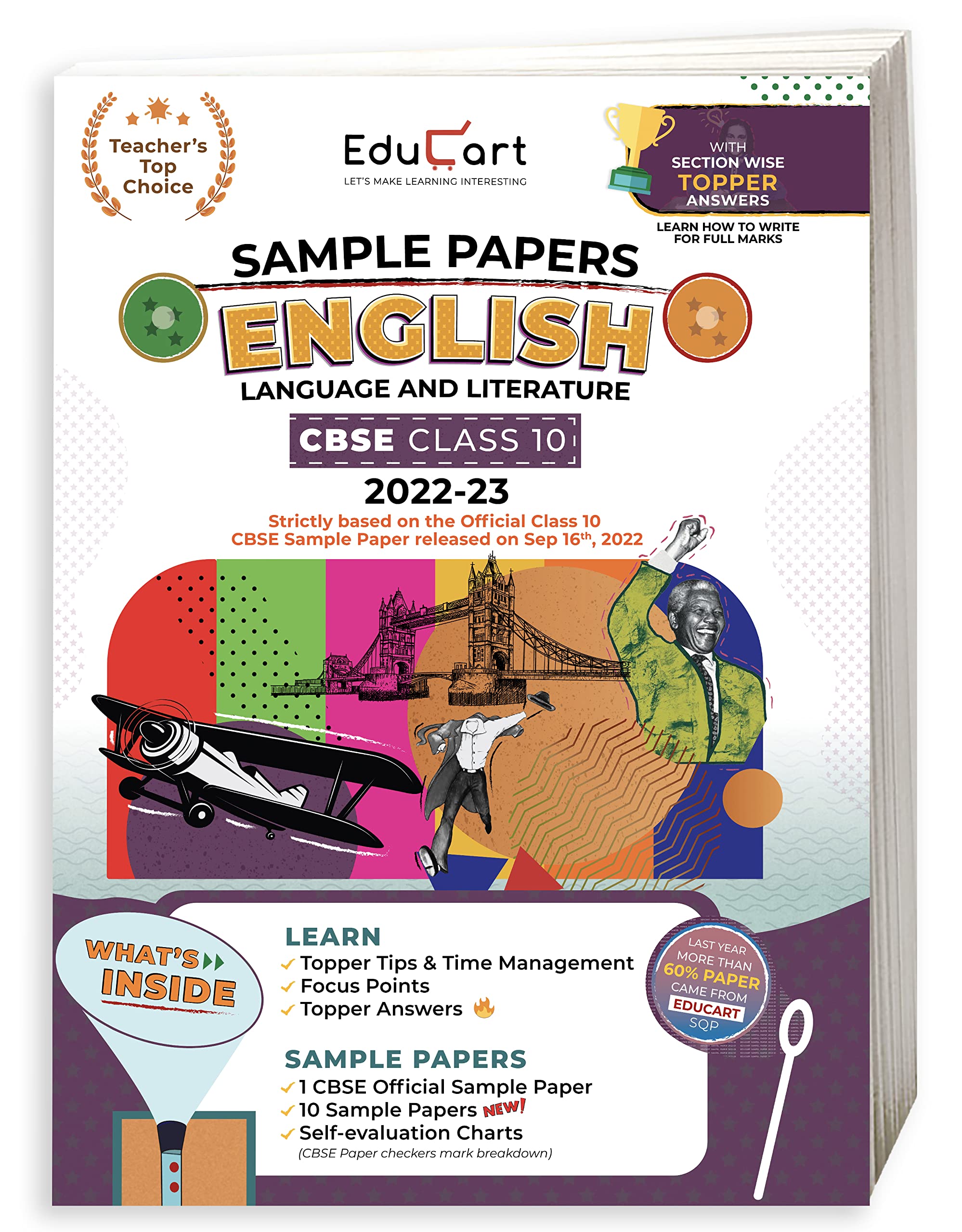 Buy Educart CBSE Class 10 ENGLISH LANGUAGE and LITERATURE Sample Papers ...