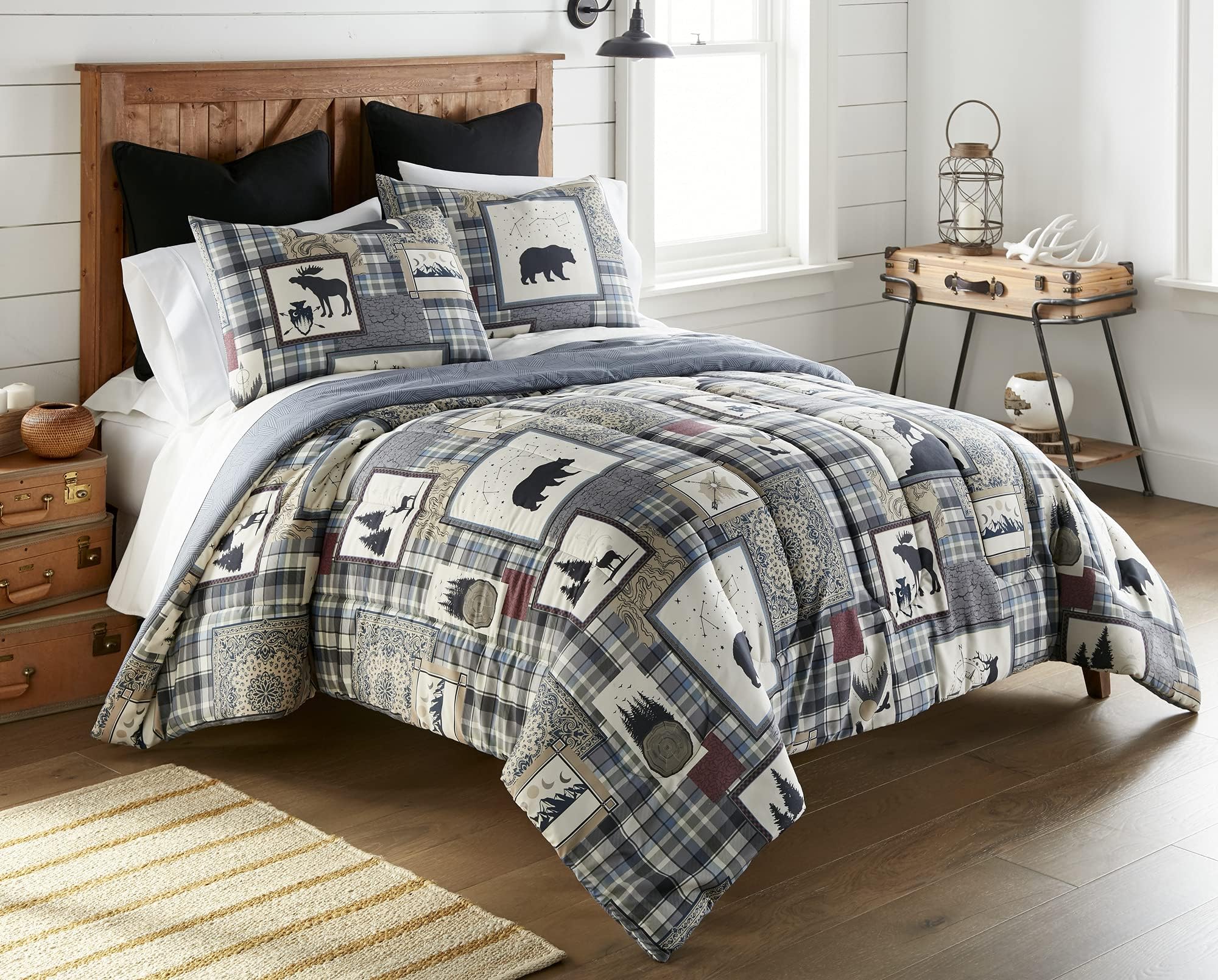 Amazon.com: Donna Sharp Queen Bedding Set - 3 Piece - Kila Lodge ...