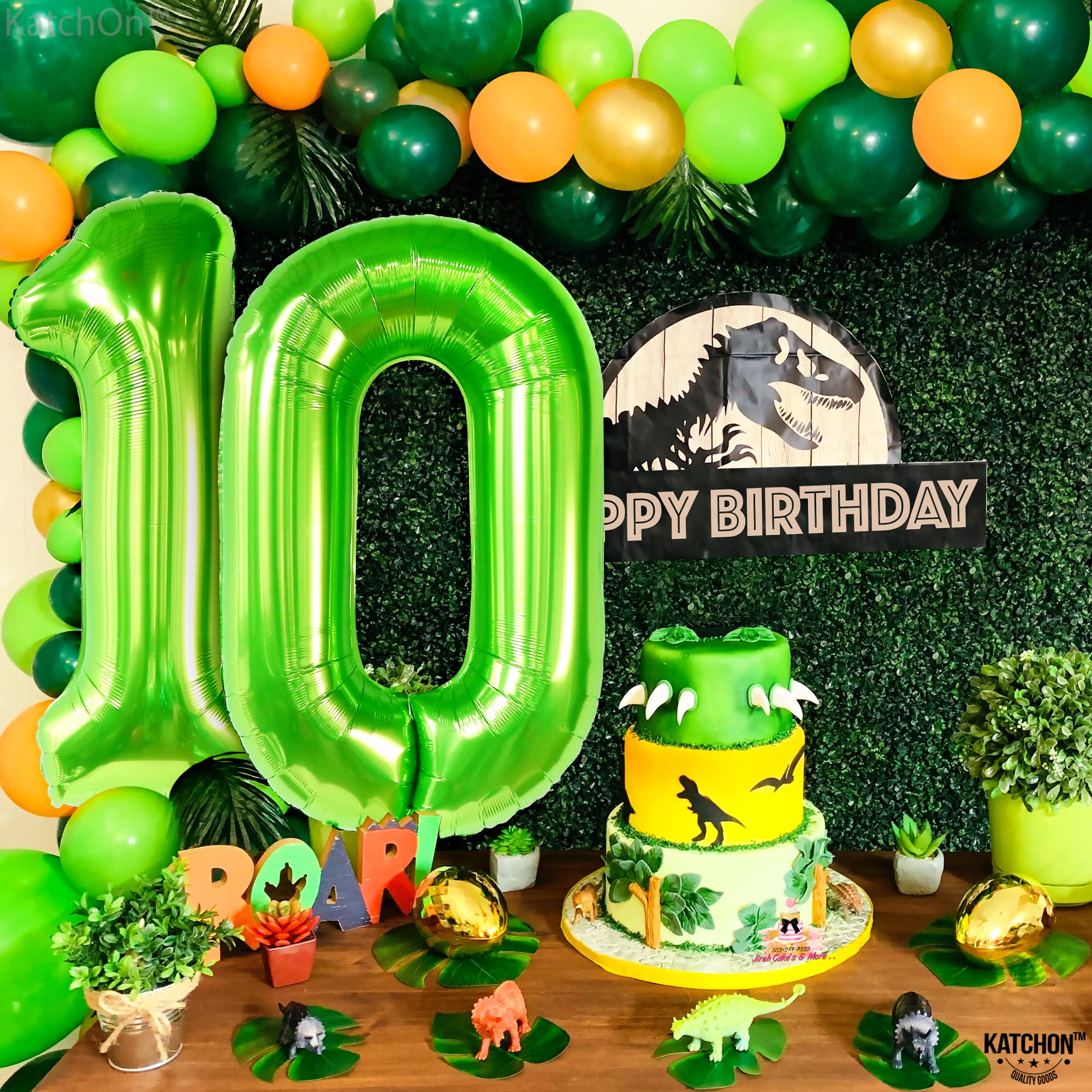 Snapklik.com : Giant Light Green 10 Balloon Number - 40 Inch 10th ...