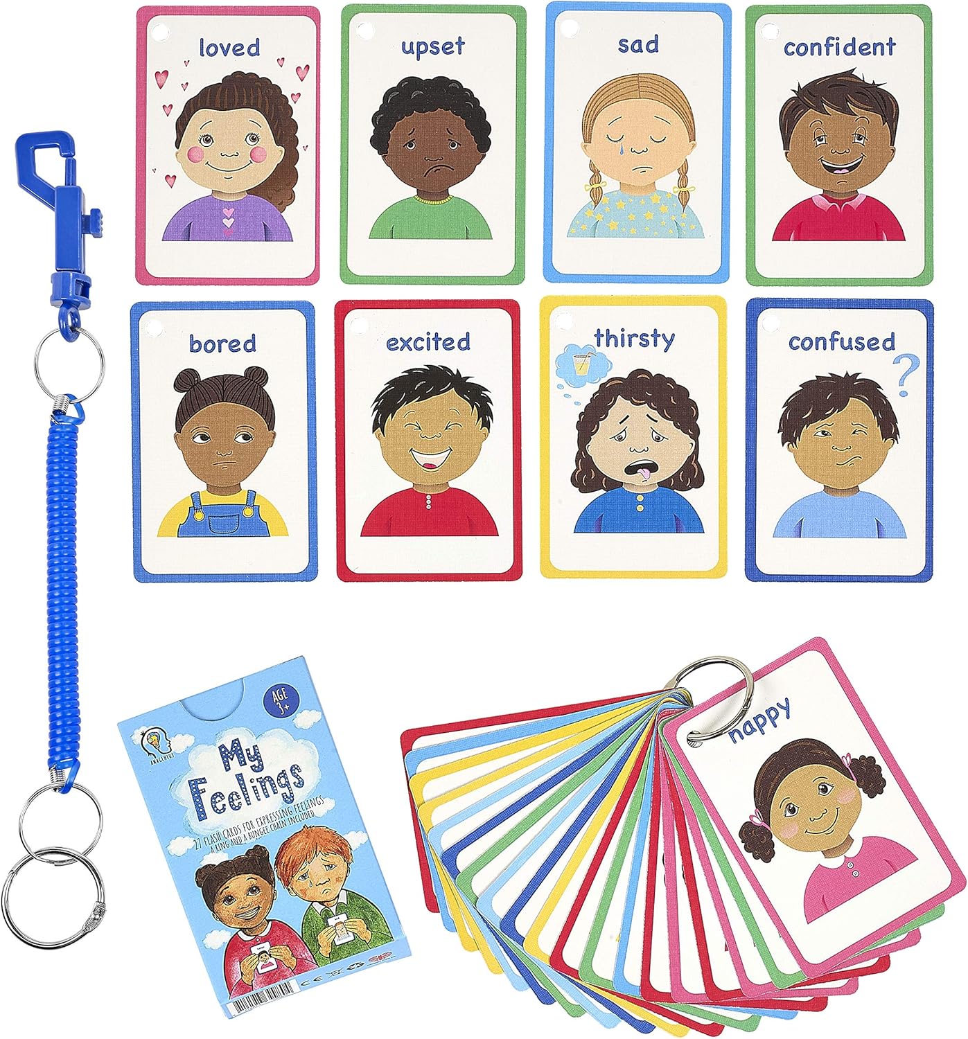 My Feelings Cards and Emotions Flash Cards for Special Needs, Autism as ...