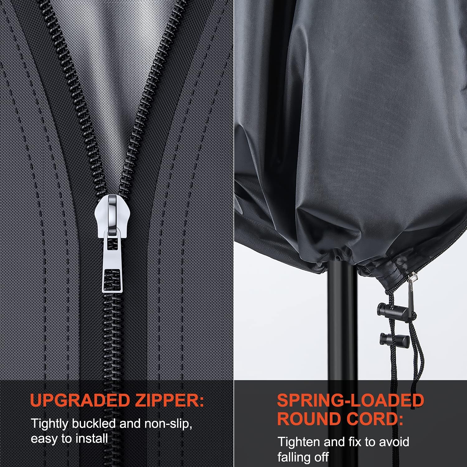 BROSYDA Parasol Covers Waterproof 265×40/70/50cm, Cantilever Parasol ...