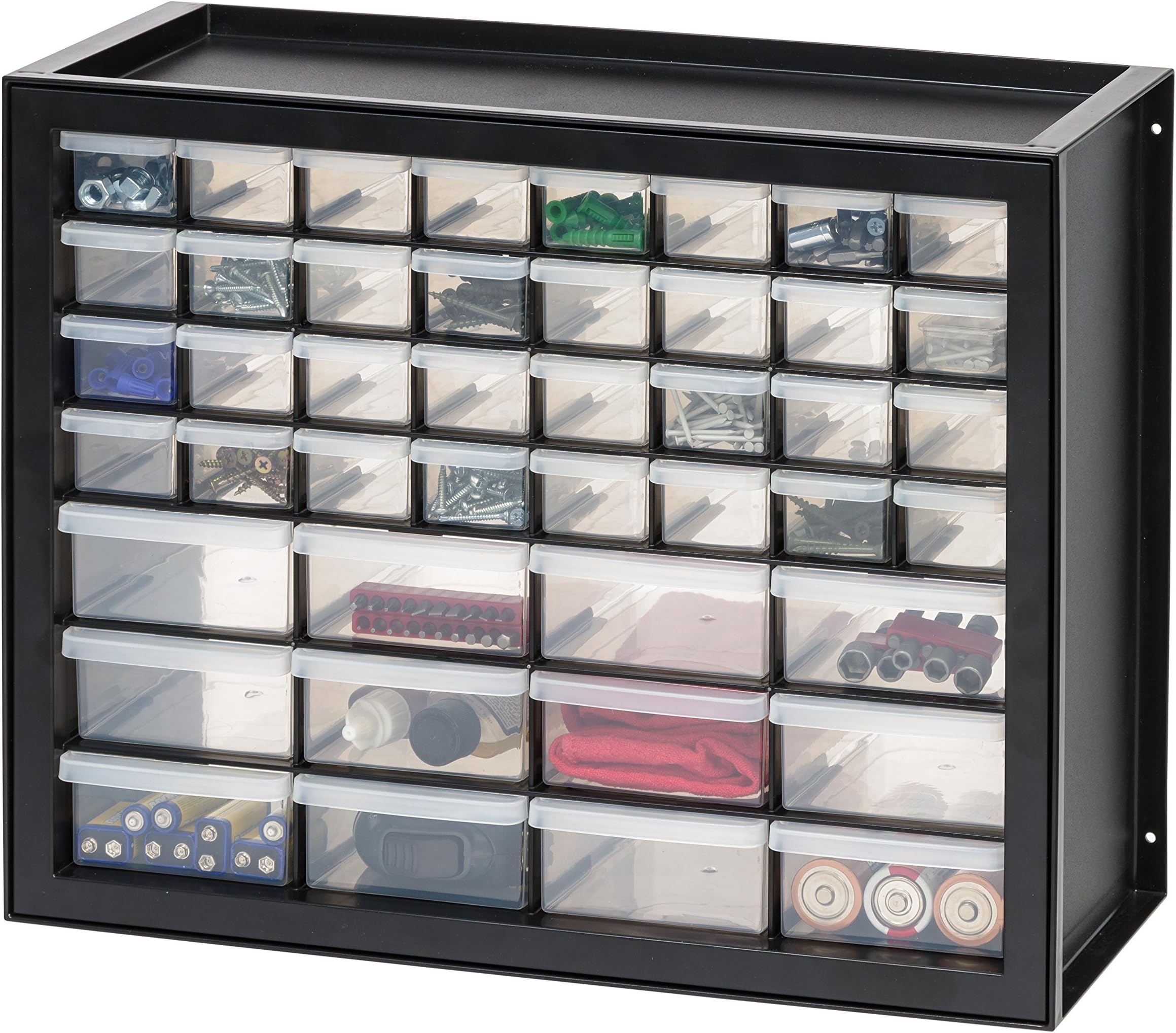 Amazon.com: whillar Parts Screws Storage Organizer, Plastic Hardware ...