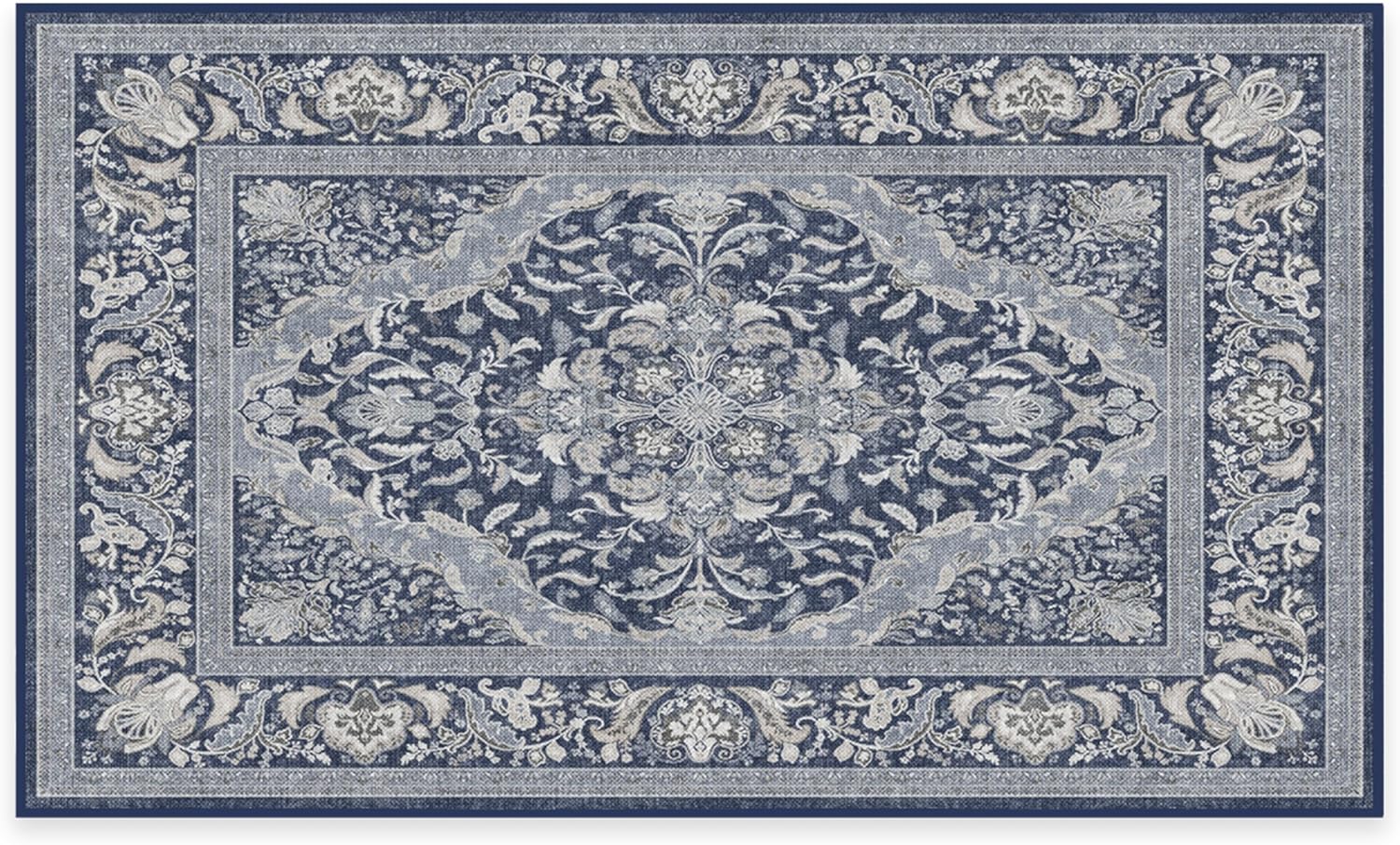 Amazon.com: RUGGABLE Washable Area Rug – Outdoor Allura Soft Navy 3x5 ...