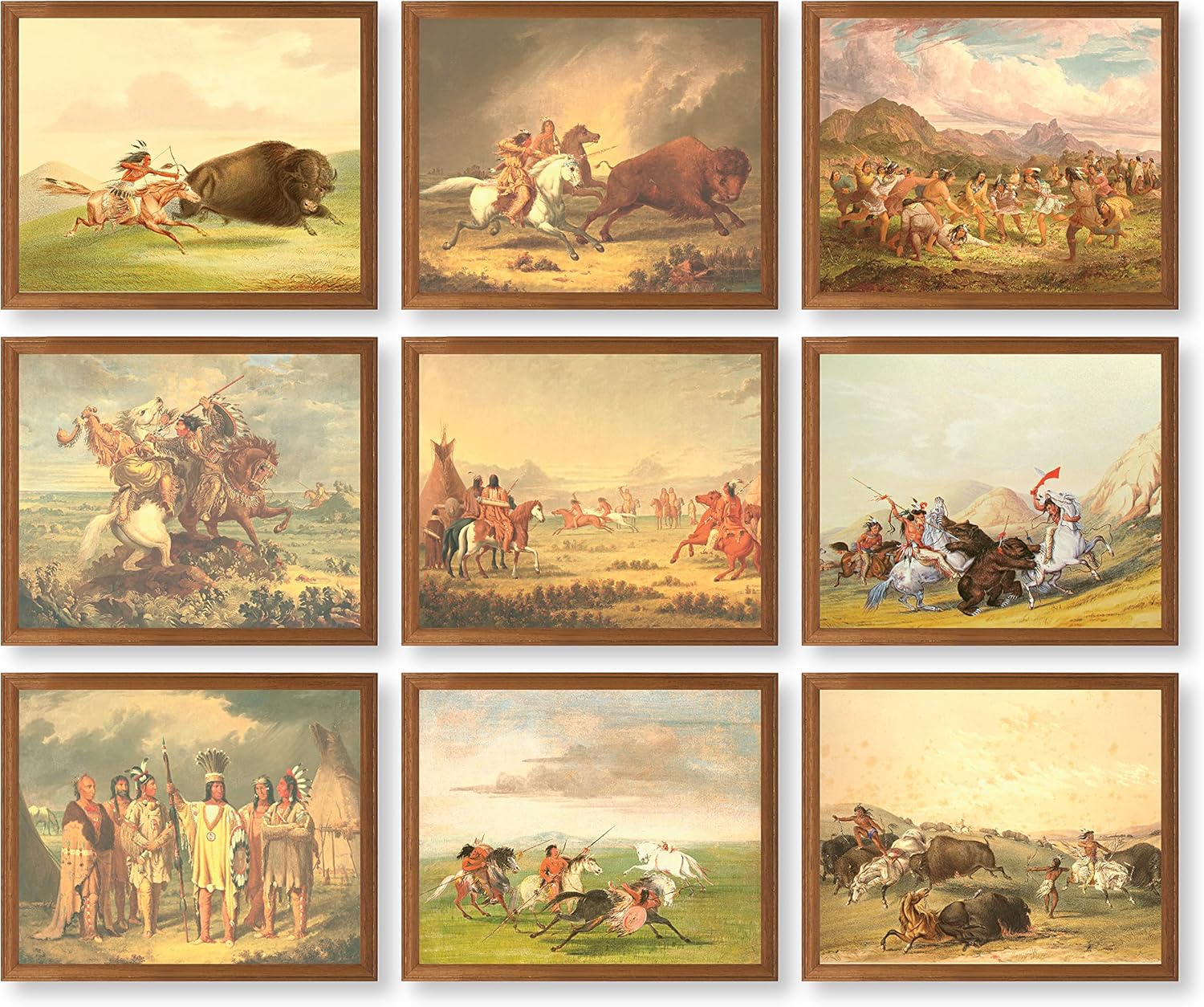 97 DECOR Native American Art Wall Decor - American Indian Chief Art ...