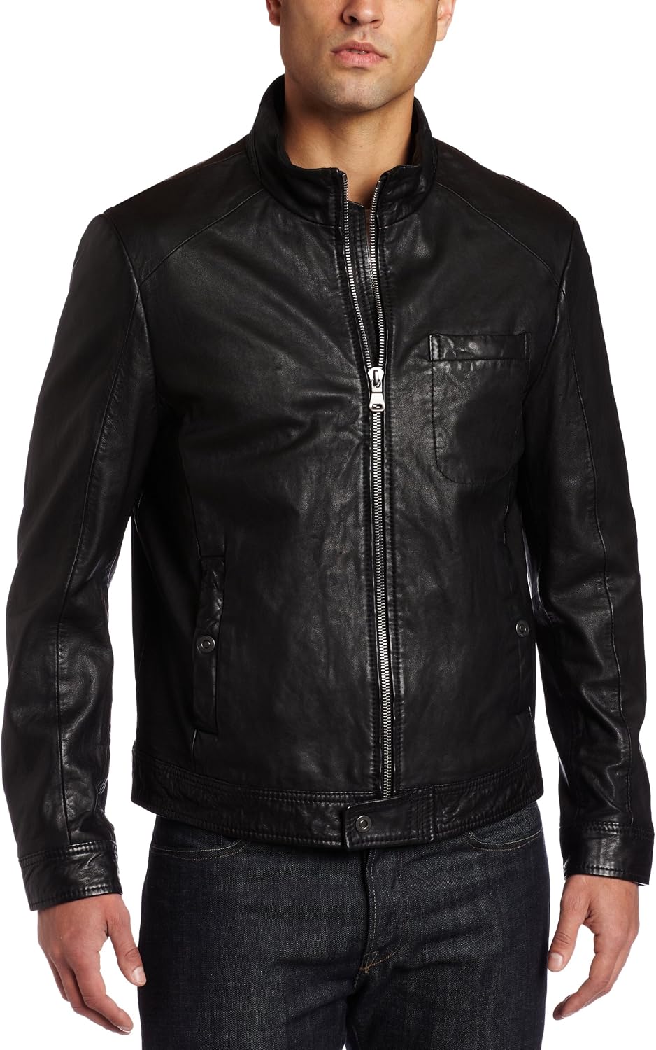 Hugo Boss Mens Frye Bomber Jacket, Black, 40 at Amazon Men’s Clothing ...