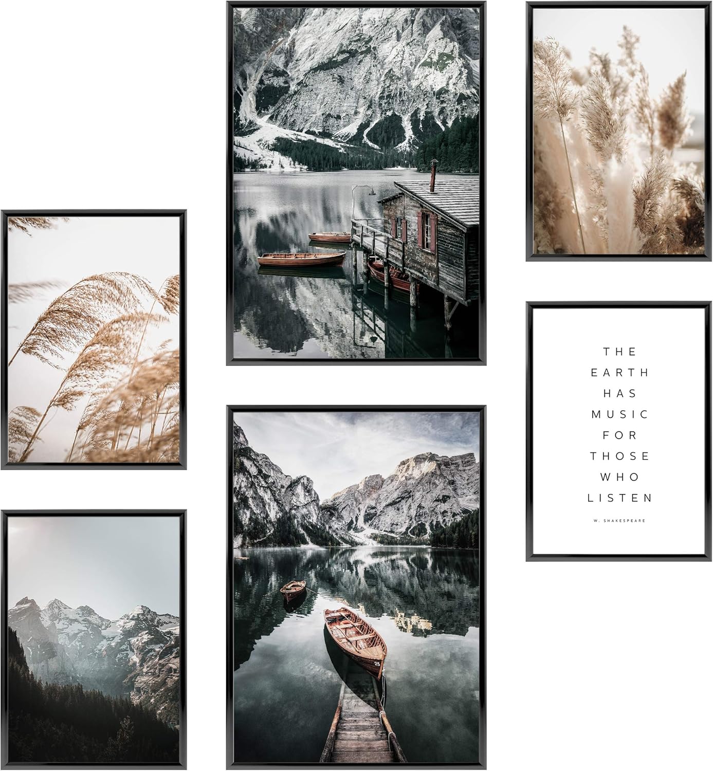 Heimlich Set of Posters - UNFRAMED -Stylish Photo and Quote Prints ...