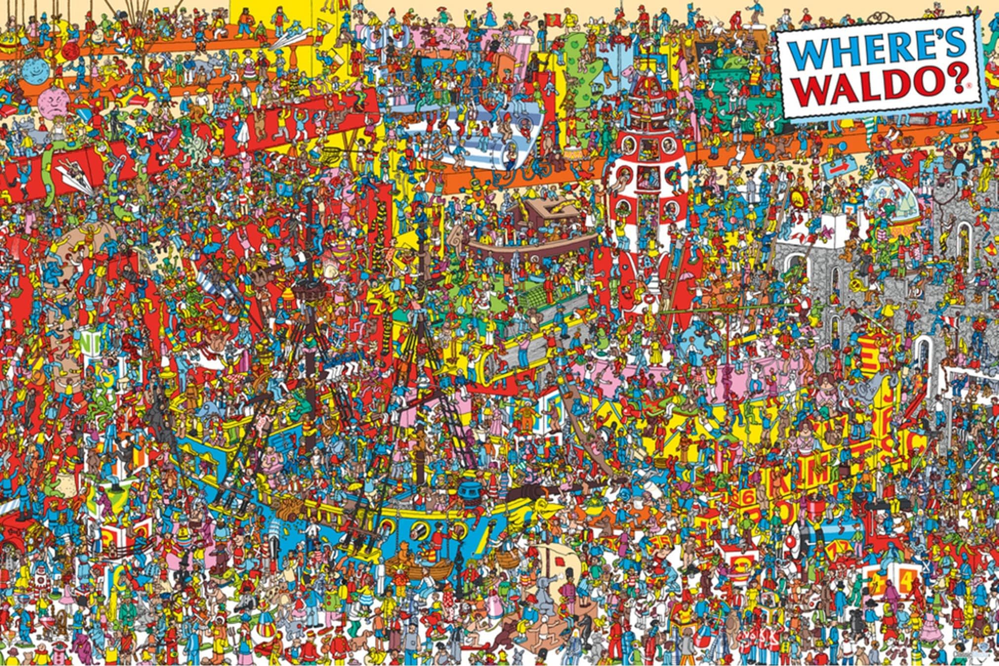 Amazon.com: AQUARIUS Where's Waldo Poster 24x36: Posters & Prints