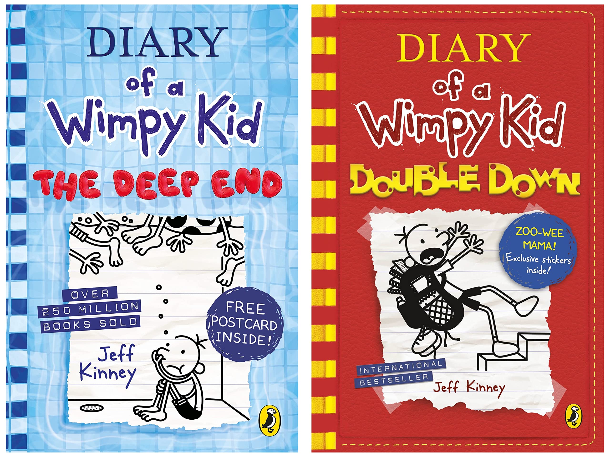 Buy Diary of a Wimpy Kid: The Deep End (Book 15) & Double Down (Diary ...