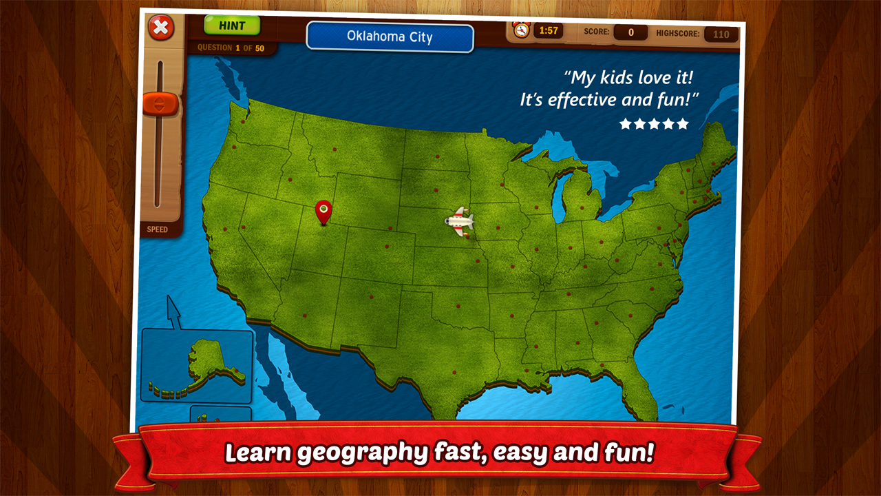 GeoFlight USA: Geography learning for kids at its best - App on Amazon ...