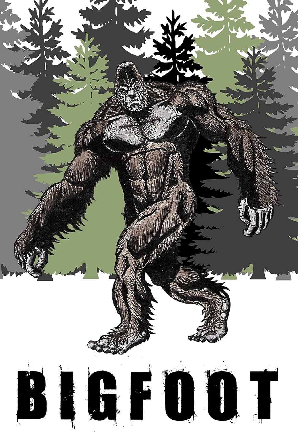 Amazon.com: Bigfoot Poster Sasquatch Poster 24x36
