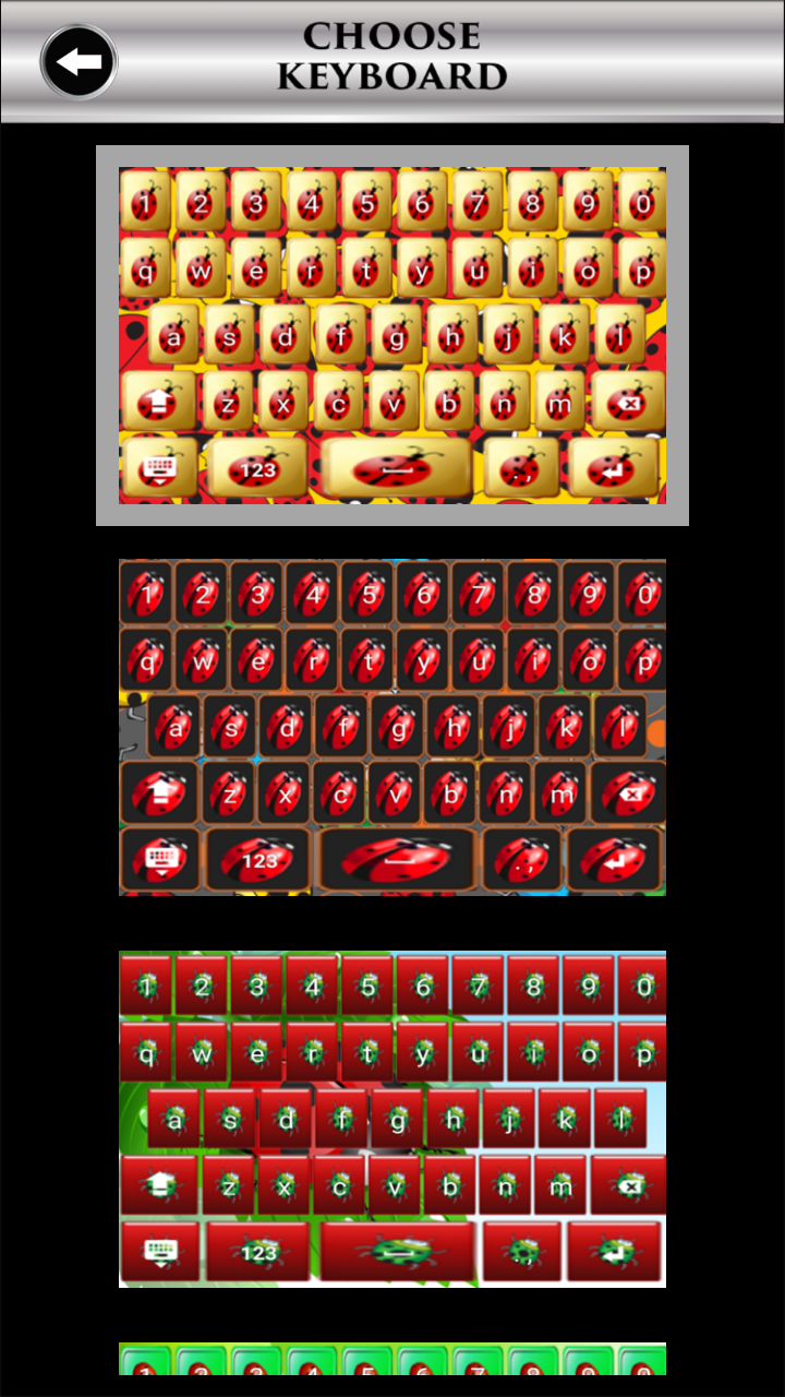 Ladybug Keyboards - App on Amazon Appstore