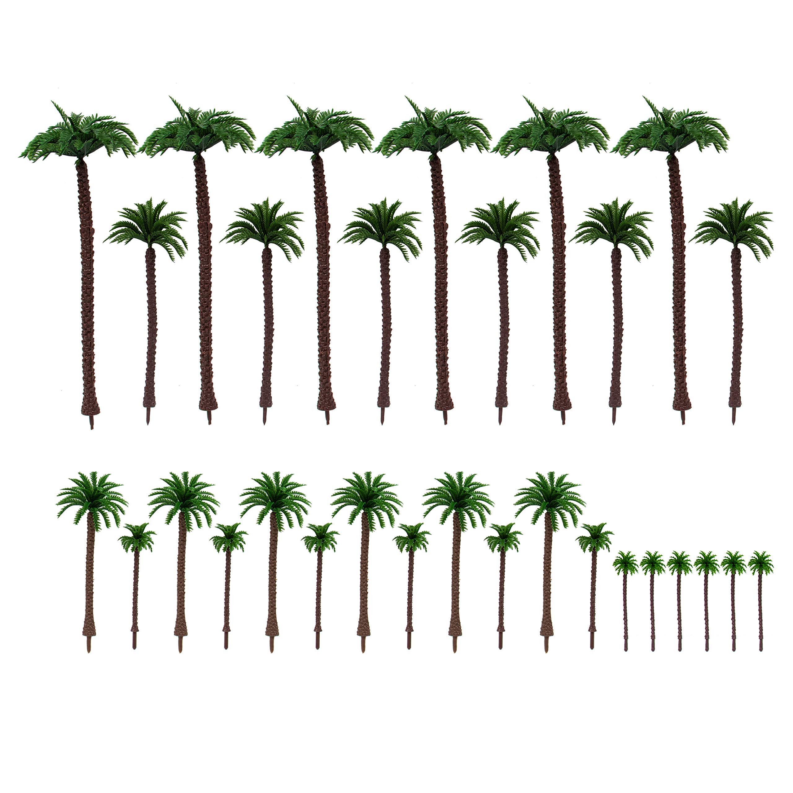 Buy AUEAR, 30 Pcs Model Coconut Palm Tree Scenery Models Train Railway ...