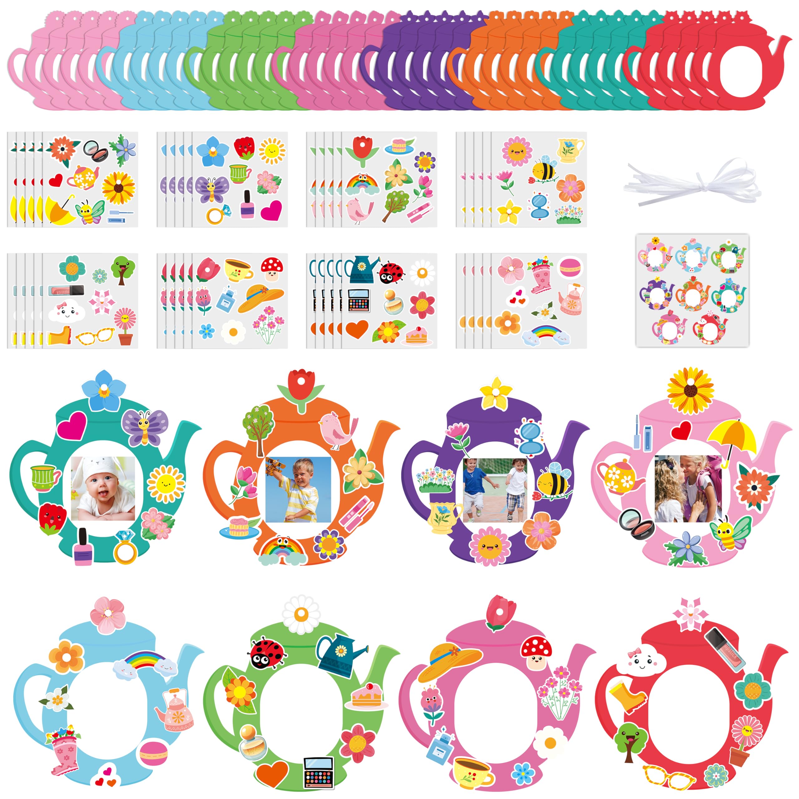 Amazon.com: 3sscha 40 Packs Tea Pot Shaped Craft Kit for Kids - Make ...