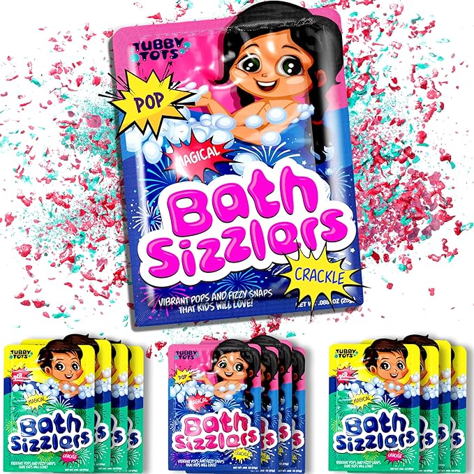 Amazon.com: Tubby Tots Bath Sizzlers for Kids - Bath Toys for Kids Ages ...