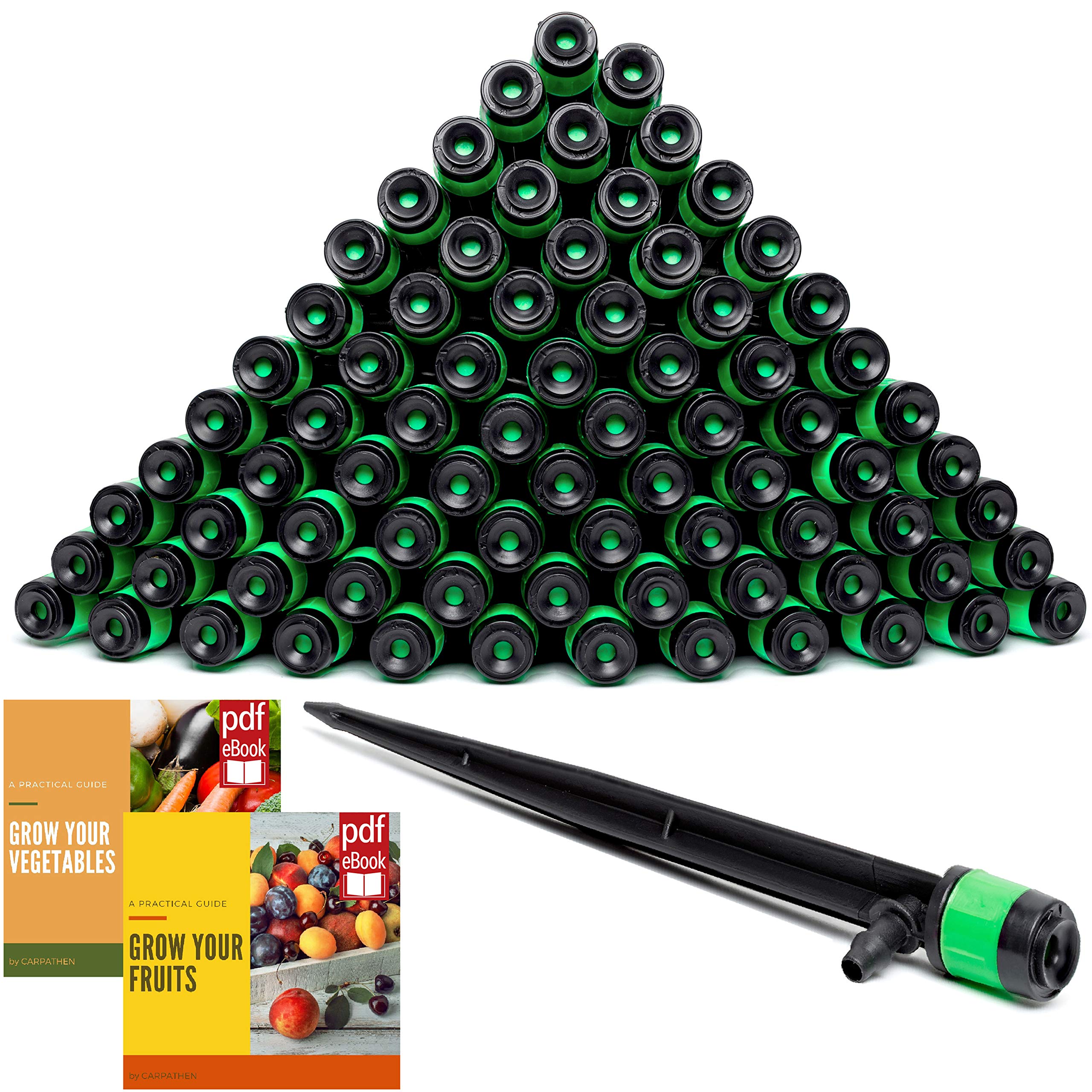 CARPATHEN 100 Drip Irrigation Emitters Vortex - Drip Sprinkler Head for ...