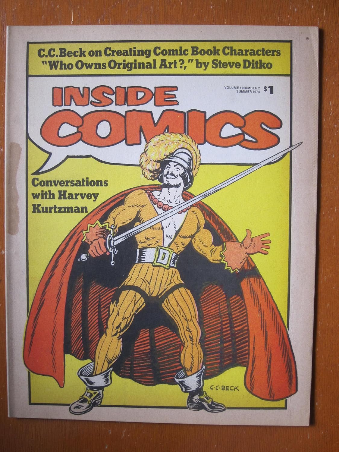 Inside Comics #2, Summer 1974. Disney, Ditko, Kurtzman, C.C. Beck,: Joe ...