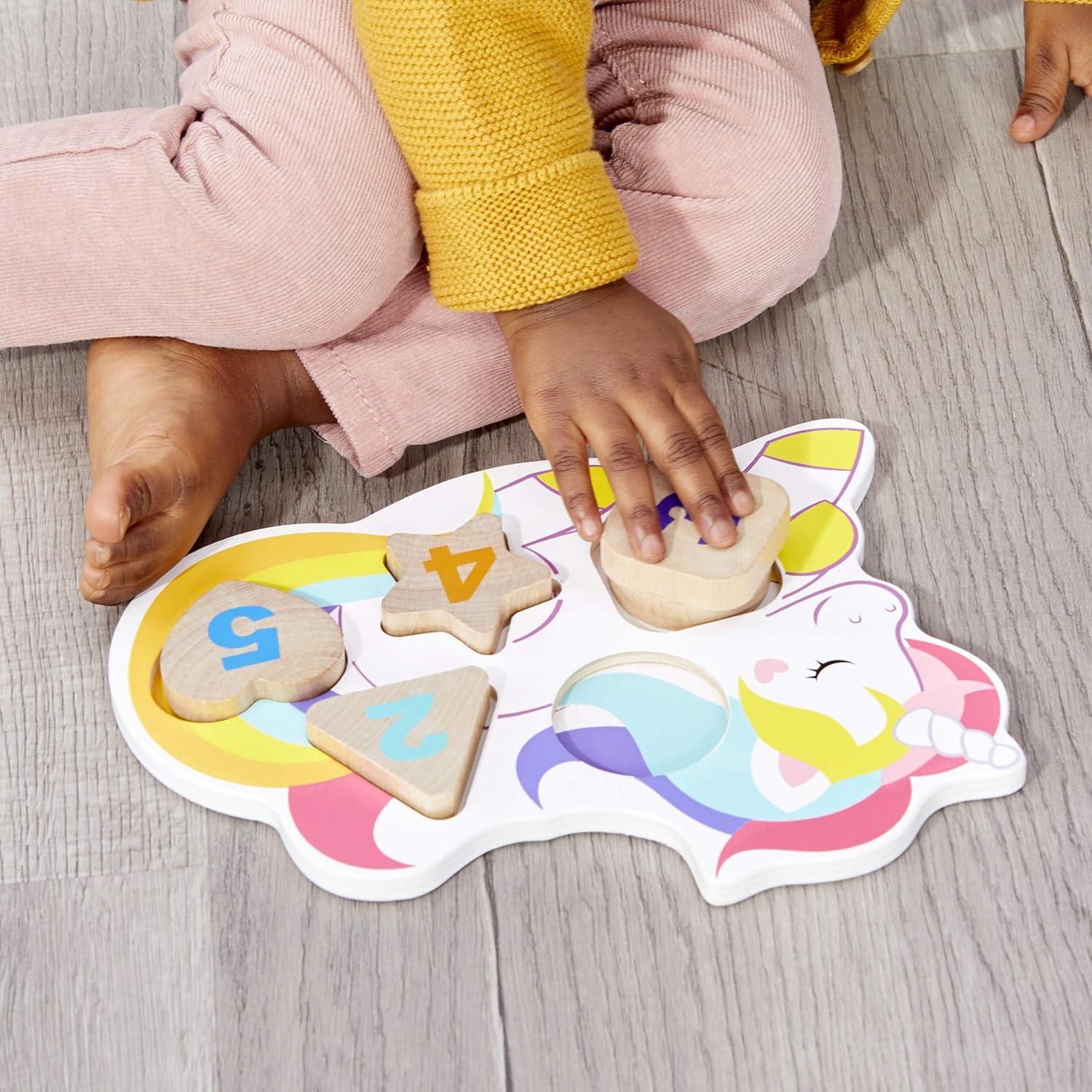Little Tikes 652240E5C Wooden Critters Puzzle-with 5 Reversible ...